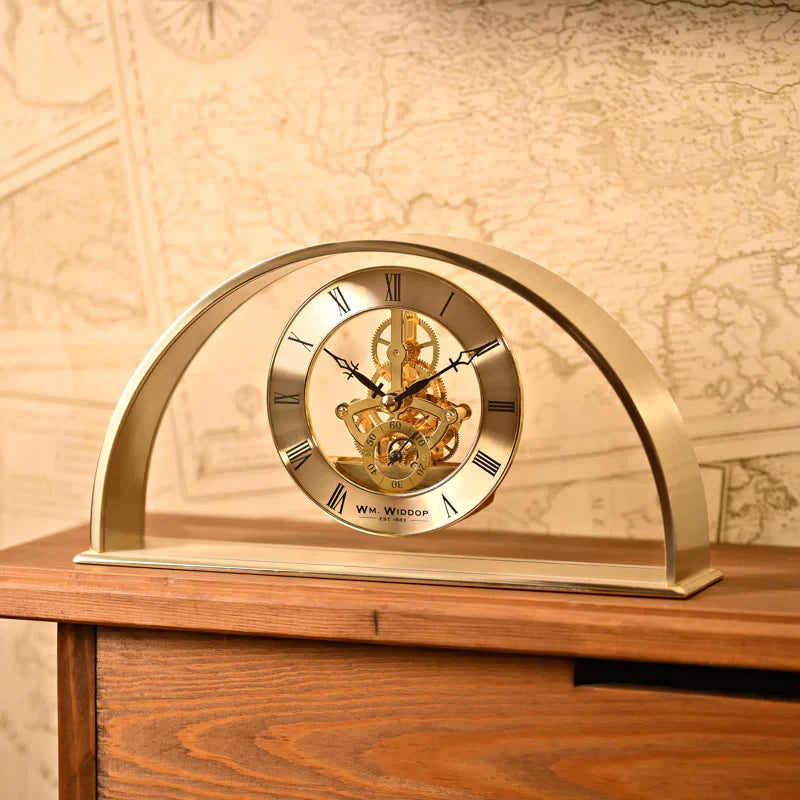 Wm.Widdop Gold Arch Mantel Clock Skeleton – Purpink Business